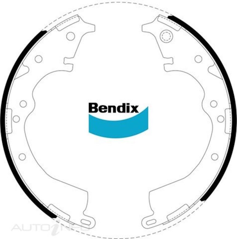 GGN TGN KUN 2wd Toyota Hilux Rear Drum Brake Shoe Axle Set (Bendix ...