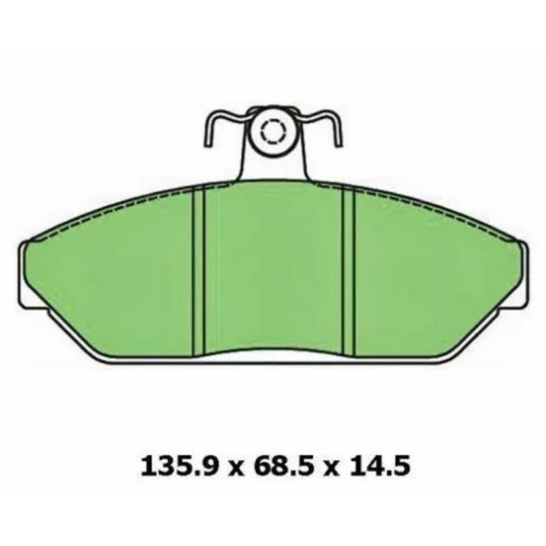 Ford XD XE XF XG Falcon Front RDA Heavy Duty Brake Pads (Girlock Alloy ...