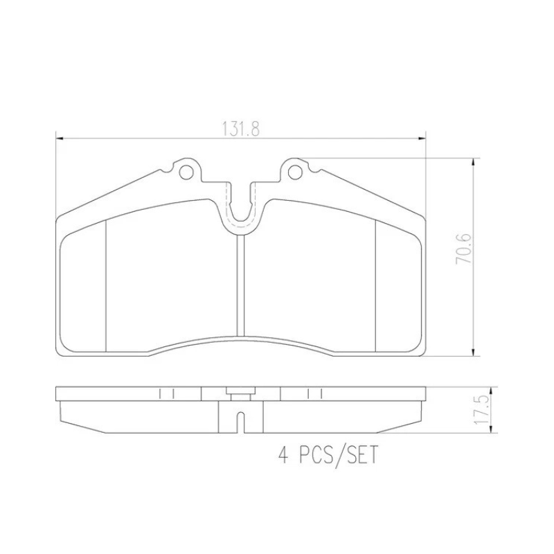 HSV VT VX VY VZ Front Brembo Ceramic Brake Pad Set (HSV / Harrop ...